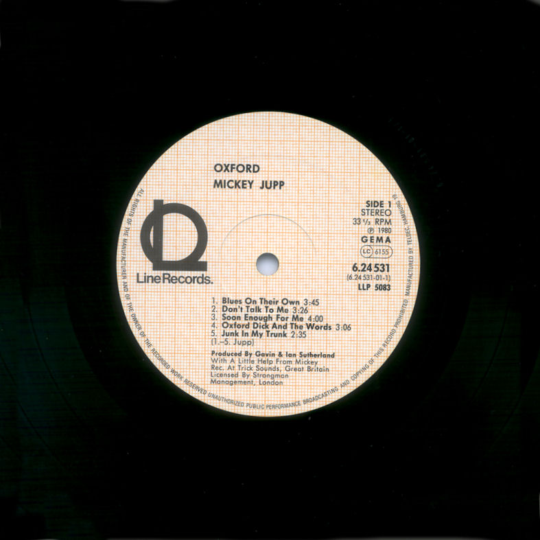 Mickey Jupp LP Discography